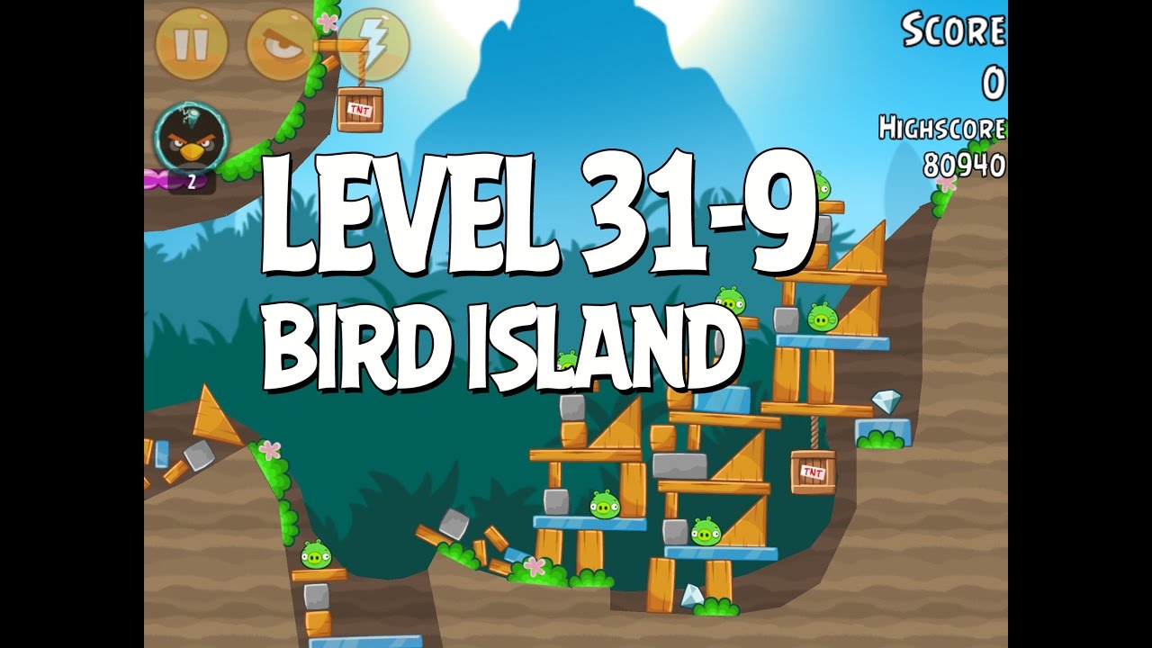 Angry Birds Bird Island Level 31-9 Walkthrough 3 Star - YouTube