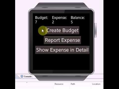 Simple Budget App example - YouTube