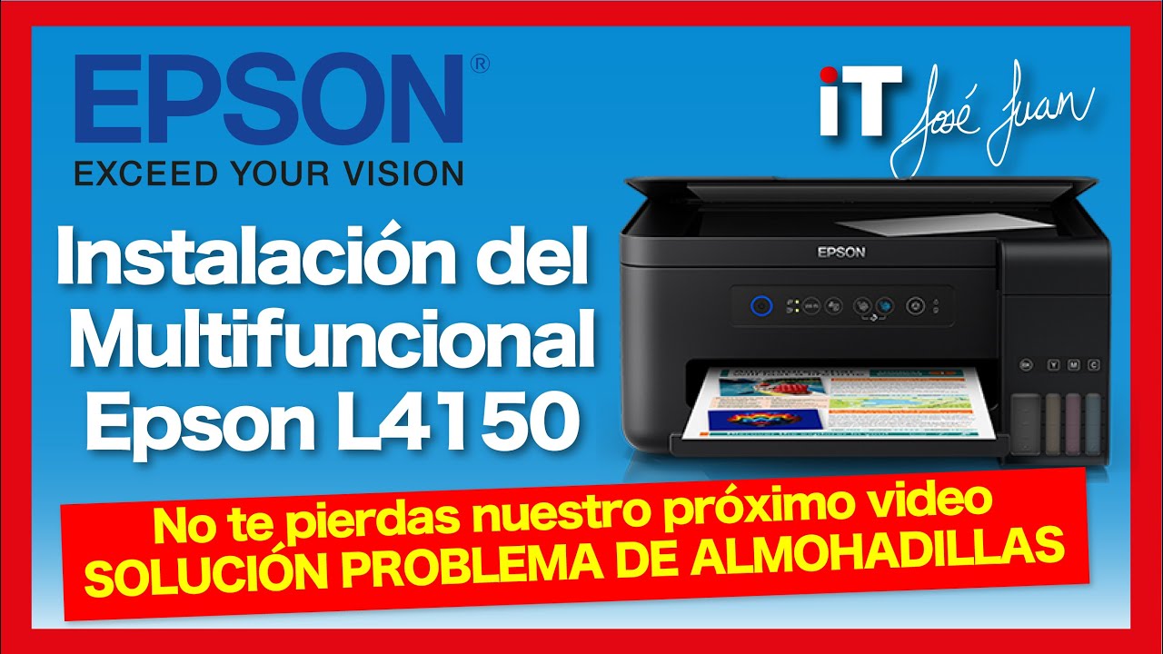 👉🏻 Cómo instalar el multifuncional Epson L4150 🖨 - YouTube