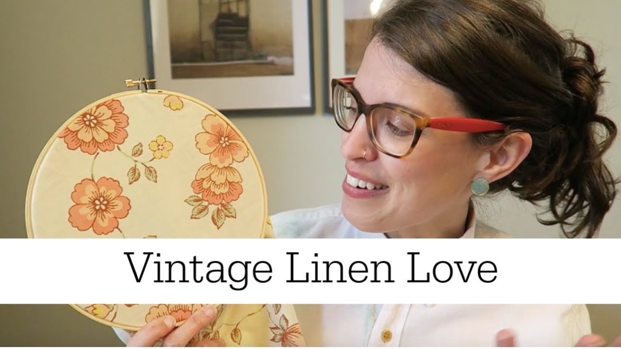 Thrift Store and Yard Sale Finds | My Vintage Linens Collection - YouTube