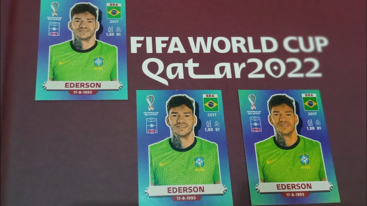 ACHEI 3 FIGURINHAS DO EDERSON BRA4 - YouTube