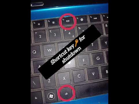 how to Laptop shutdown shortcut key🔑how to power off pc with shortcut ...