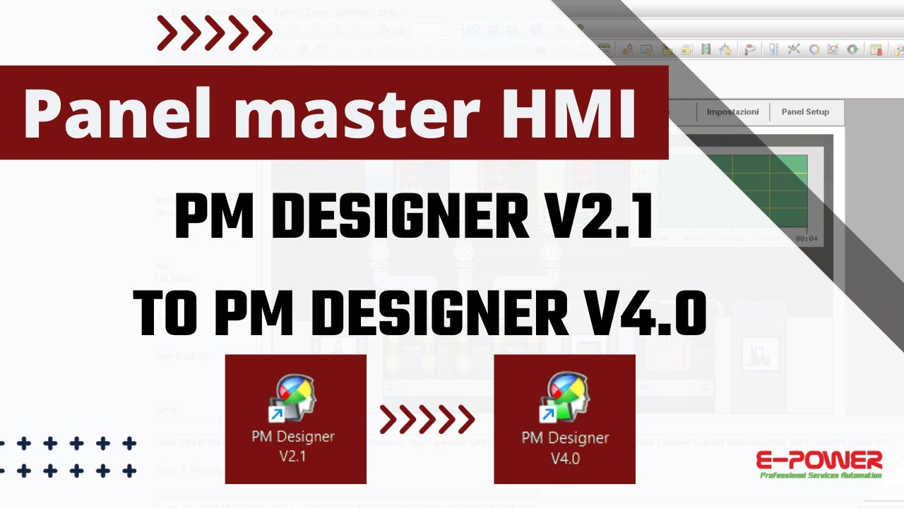 เปลี่ยนโปรแกรม PM designer V2.1 เป็น PM designer V4.0 - YouTube