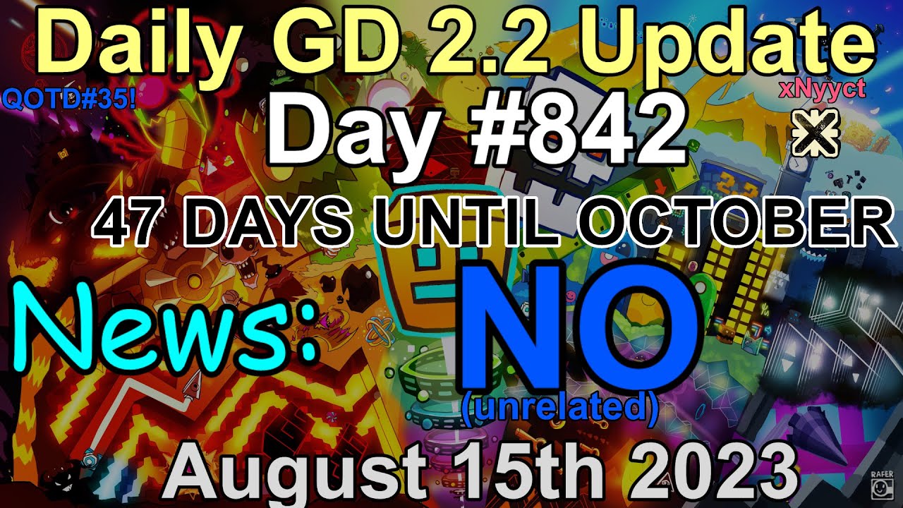 Daily Geometry Dash 2.2 Update: Day 842 - YouTube