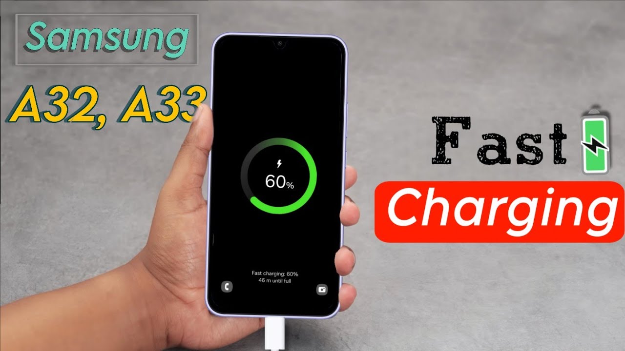 Samsung Galaxy A32, A33 Fast Charging Settings | How to Fix Slow ...