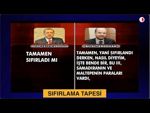SIFIRLAMA TAPESİ 17/25 ARALIK TAYYİP ERDOĞAN, BİLAL ERDOĞAN KONUŞMASI
