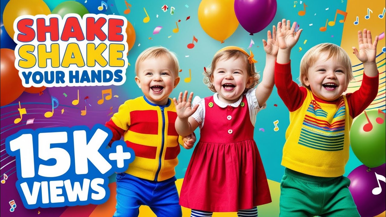 Shake shake shake your hands|rhymes for babies|English rhymes for kids ...