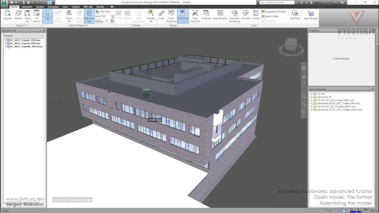 VC: Autodesk Navisworks: 1.08. Assembling model - YouTube