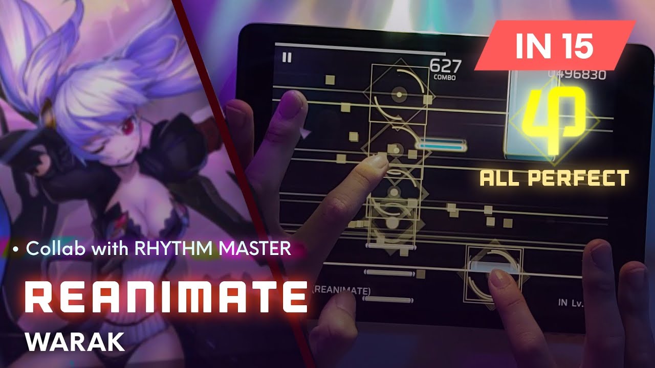 [Phigros X Rhythm Master][Effect] Reanimate [IN 15] - ALL PERFECT (Phi) - YouTube