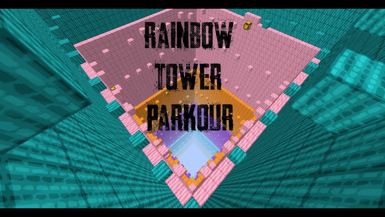 Rainbow Tower Parkour + Dropper! | This Is A Long Map! | Minecraft ...