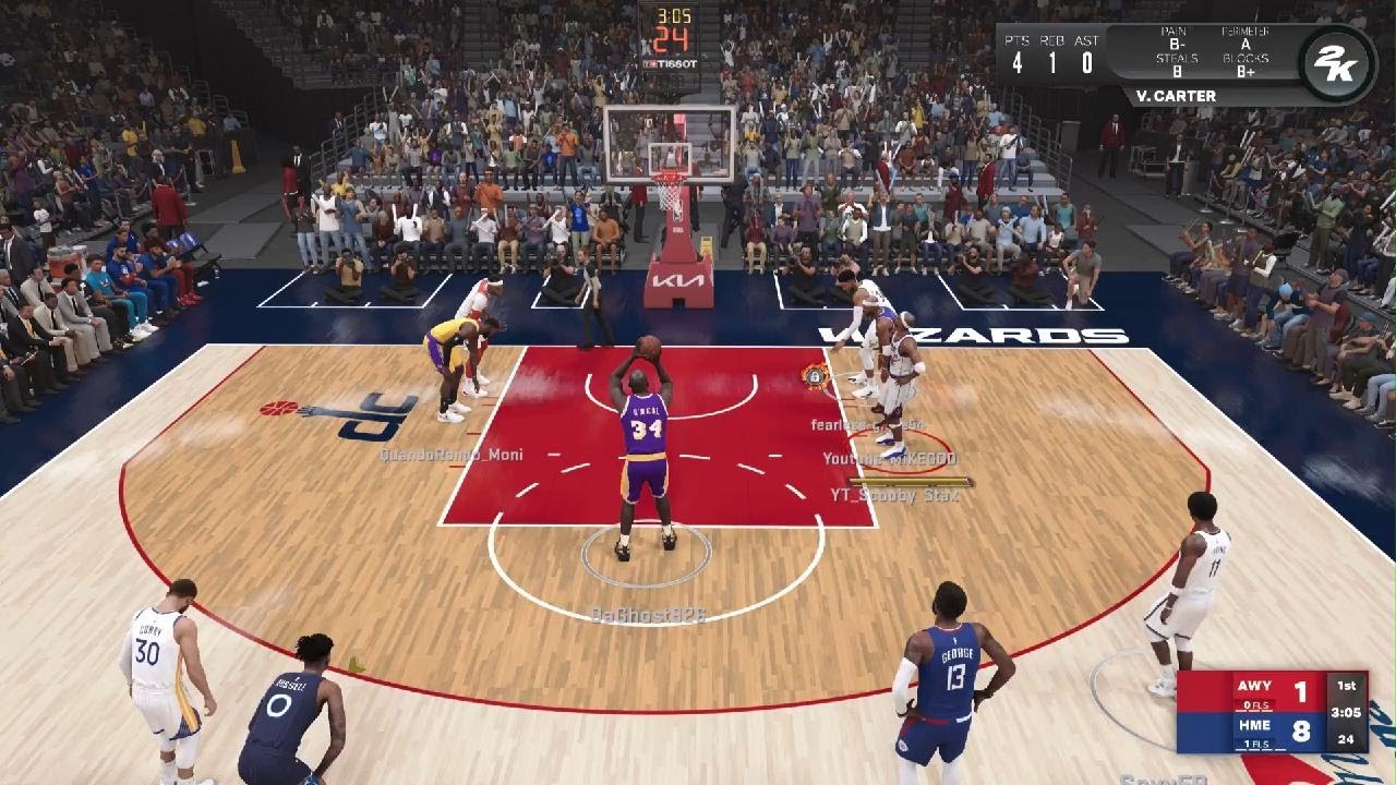 NBA 2K23 Play now online player control Vince Carter 54 PTS! Vinsanity ...