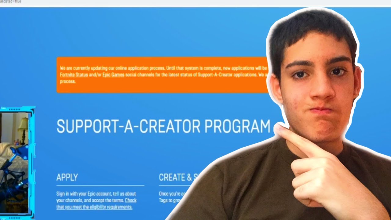 Support A Creator code Fortnite ERROR! - YouTube