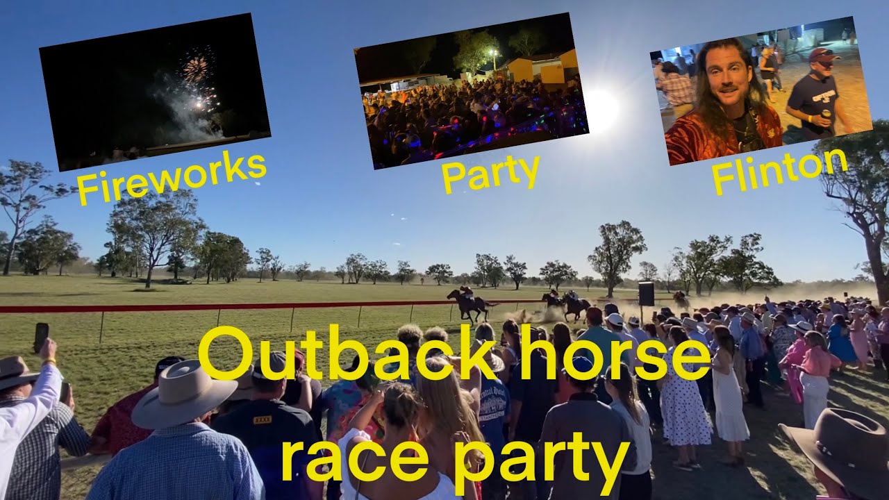 Outback party @ Flinton horse races (backpacker edition) - YouTube