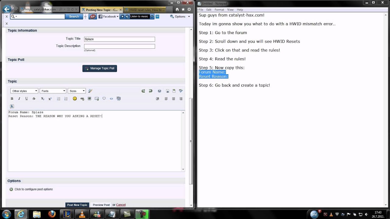 CATALYST HAX COM How to ask a HWID reset - YouTube