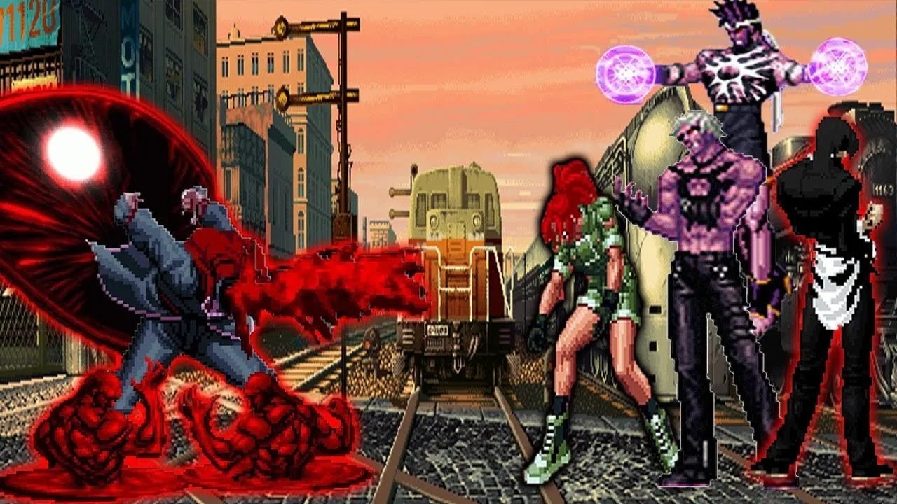 [Mugen KOF] Blood Surge Corpse Vs Orochi Soldiers Team - YouTube