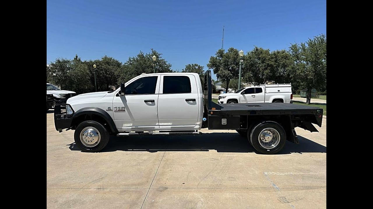 2015 Ram 5500 Crew Cab 5500 Flatbed - Custom Build - YouTube