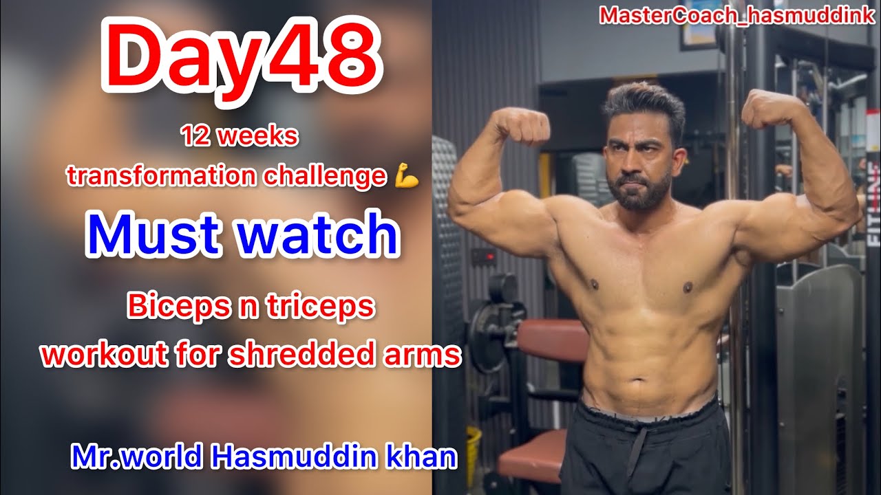 Day48(week8).. 12 weeks transformation challenge 💪 must watch shredded ...