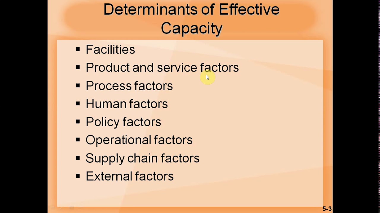Module 3 Lecture 2 Determinants of effective capacity and Steps by I D ...