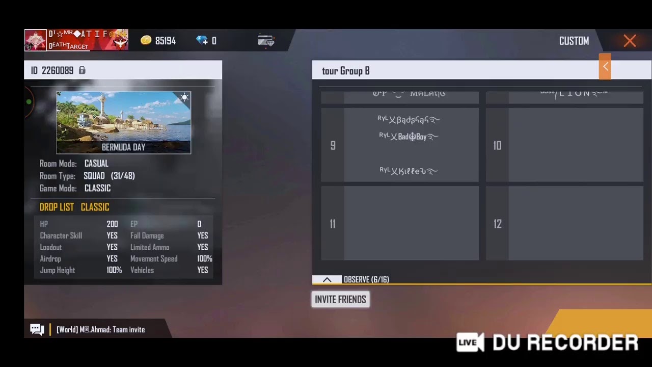 Dt gaming free tournament live group b - YouTube