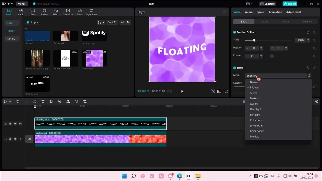 Floating Text Effect Tutorial On CapCut PC - YouTube
