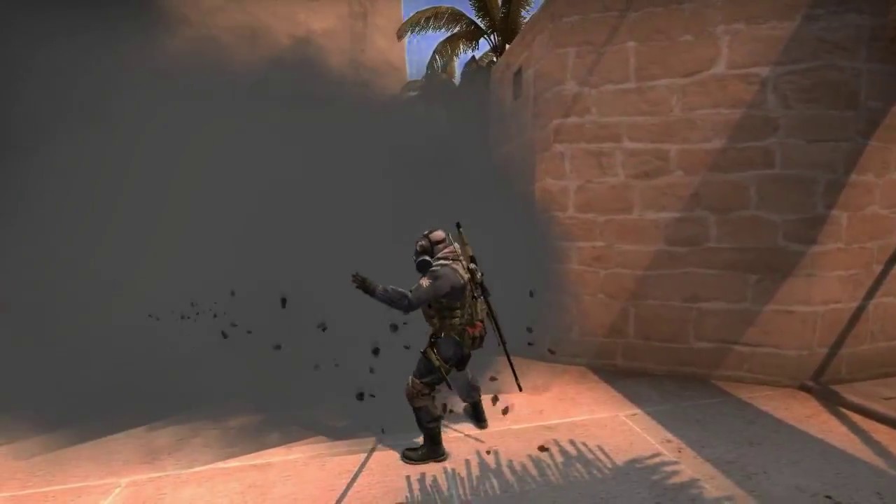 CS:GO awp no scope headshot wallbang through smoke - YouTube