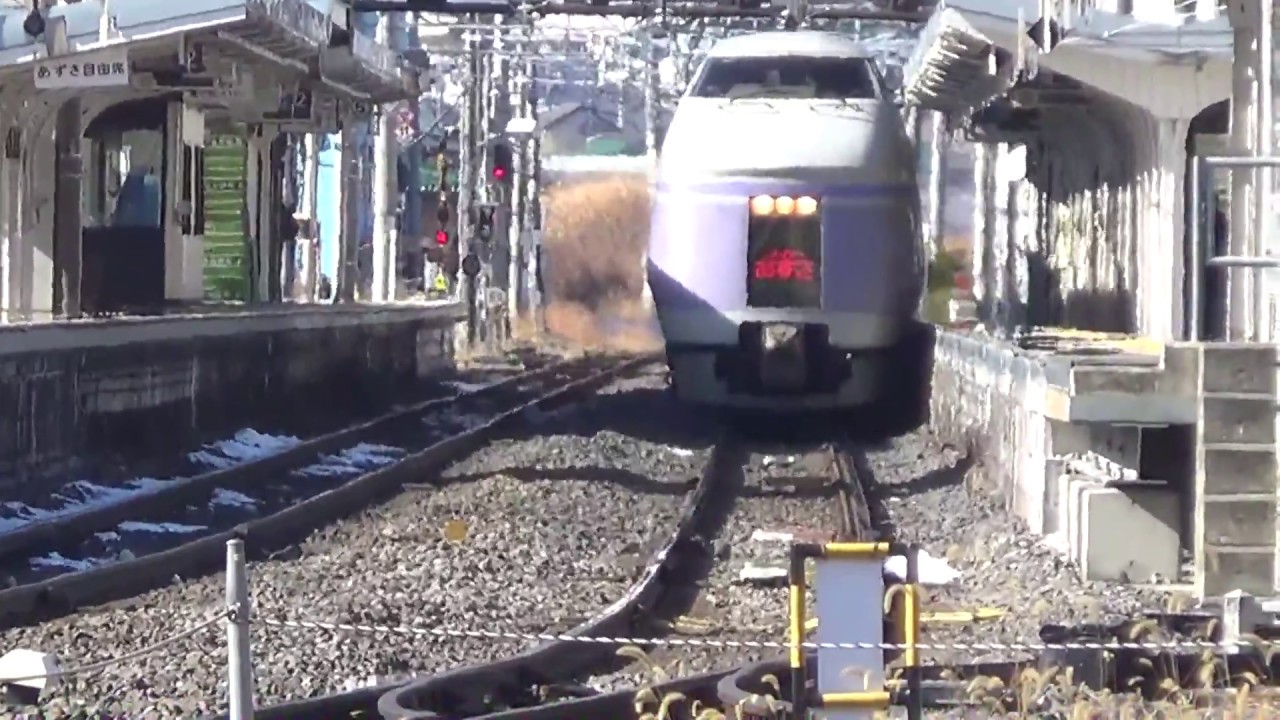 【E351系】中央東線 特急スーパーあずさ & あずさ 160 E351系 スーパーあずさ14号 E353系 スーパーあずさ22号 E257 系 あずさ3号 下諏訪駅通過 - YouTube