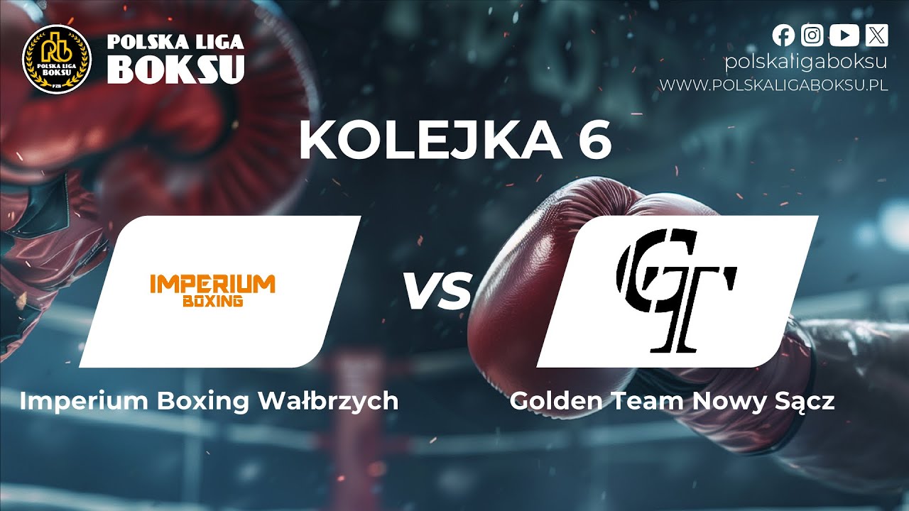 6. Kolejka POLSKA LIGA BOKSU - Imperium Boxing Wałbrzych - Golden Team ...
