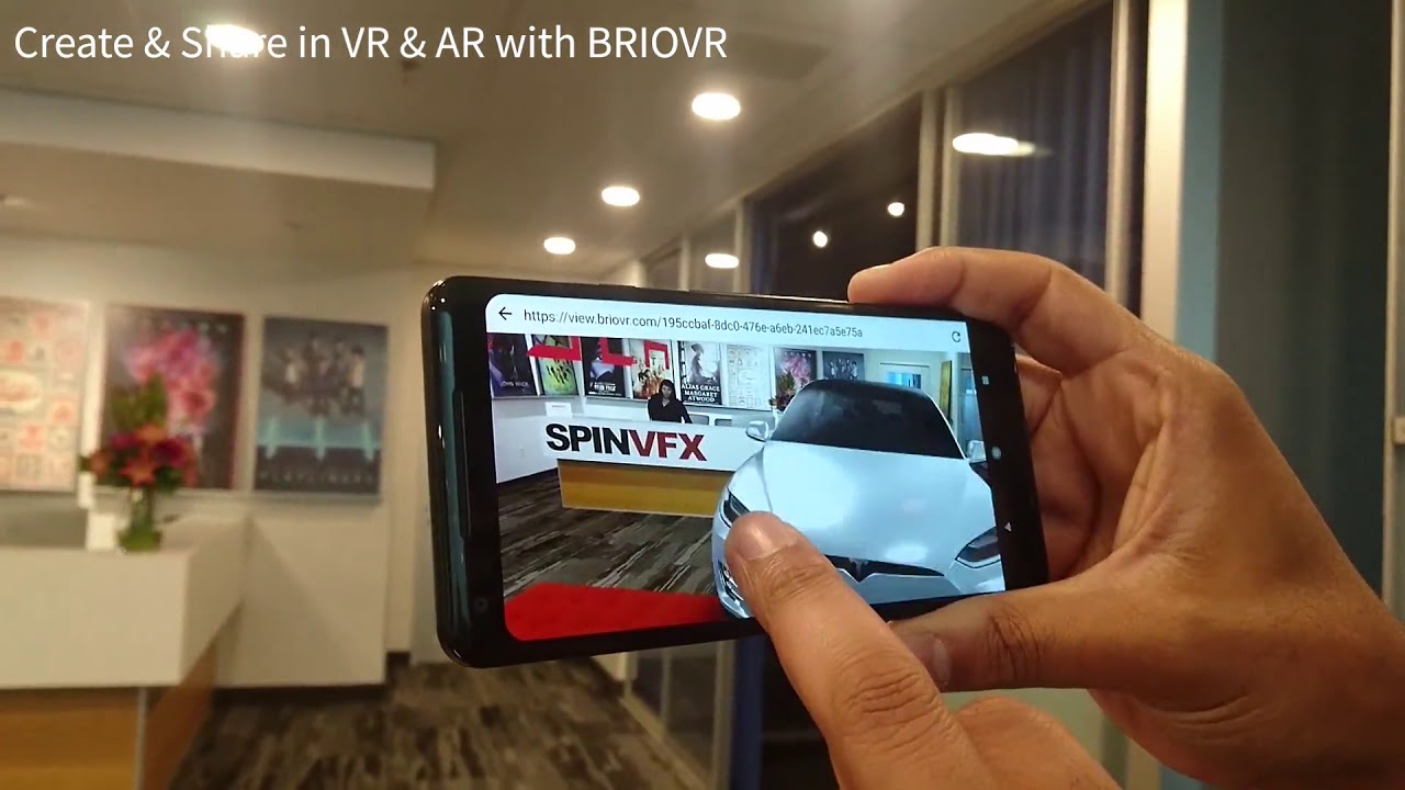 tesla in AR - YouTube