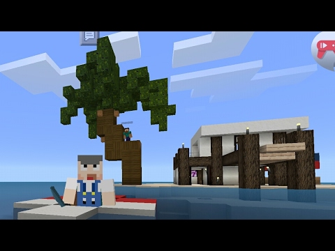 Minecraft cara buat rumah pantai simple dan keren - YouTube