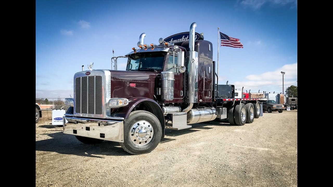 2011 Peterbilt 388 Flatbed Truck for sale - YouTube