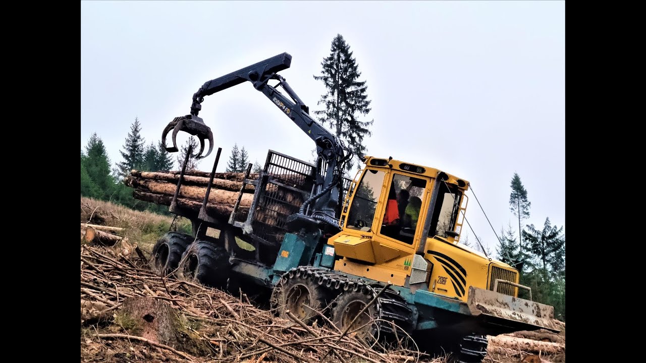 🌲 *HSM Sound* • HSM 208F 14 tons • Steilhangversion • Traktionswinde ...