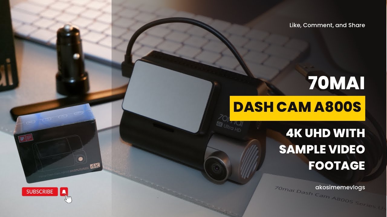 70mai Dash Cam A800s Unboxing with 1080p sample video footage - YouTube