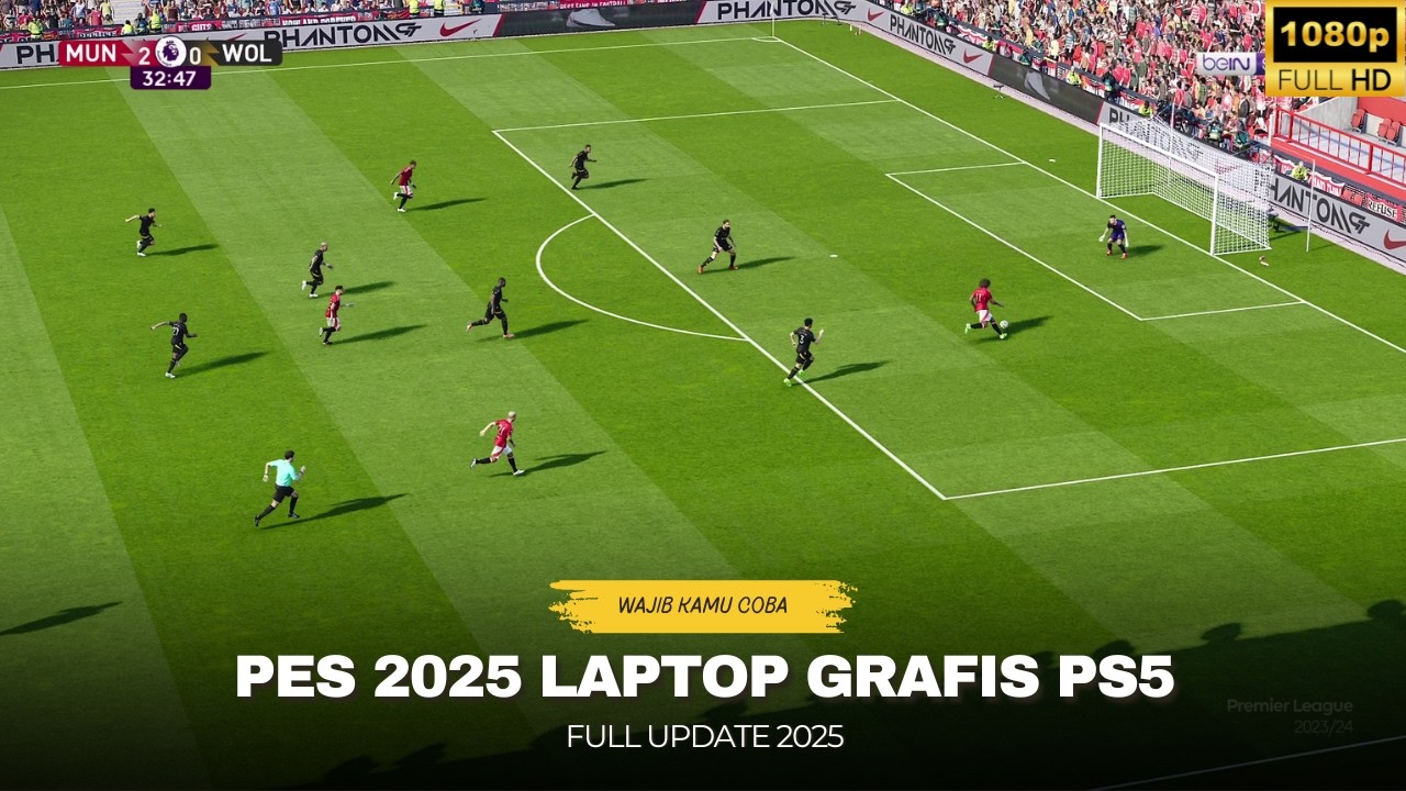 GAME BOLA TERBAIK🔥PES 2025 SEBAGUS INI !!😲GRAFIS PS5 KHUSUS LAPTOP PC ...
