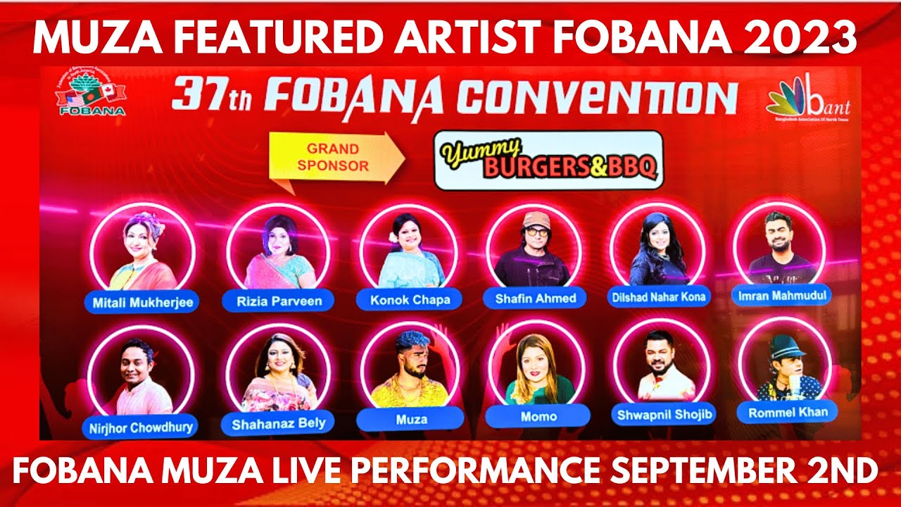 MUZA Featured Artist FOBANA Live Concert September The 2nd, 2023 - YouTube