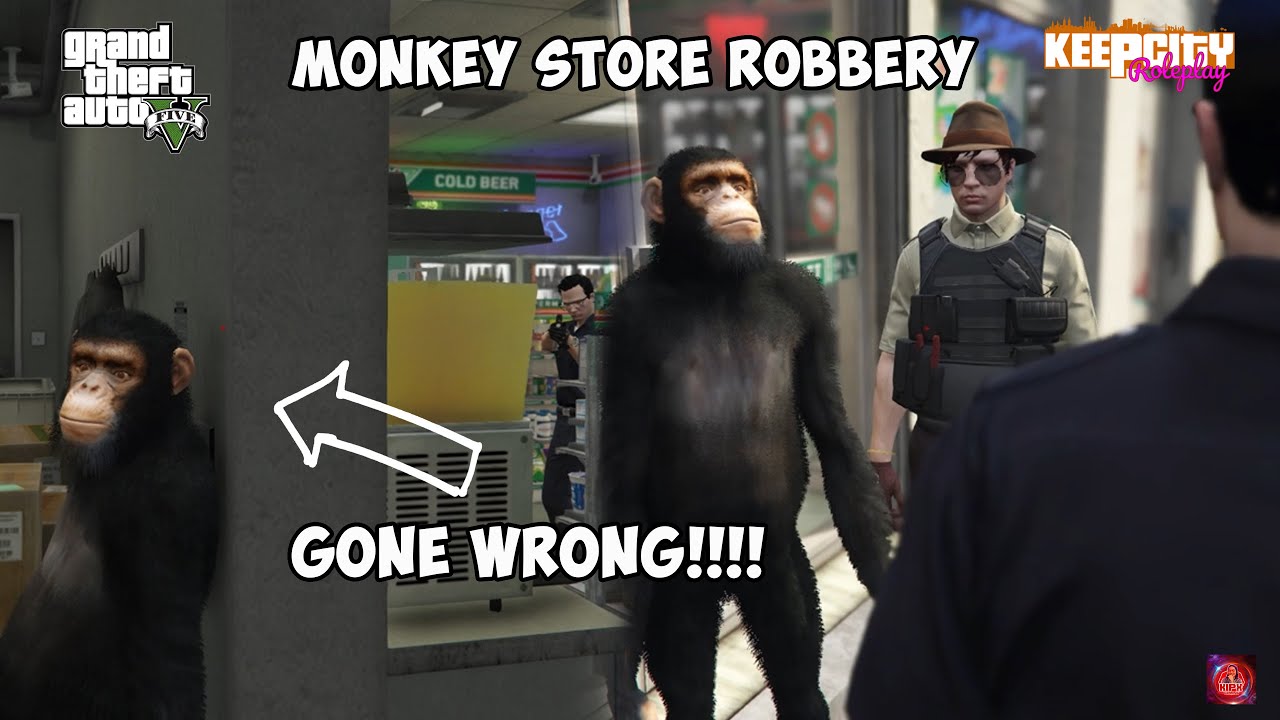 MONKEY ROBBING 24/7 STORE GONE WRONG GTA 5 (Tagalog) - YouTube
