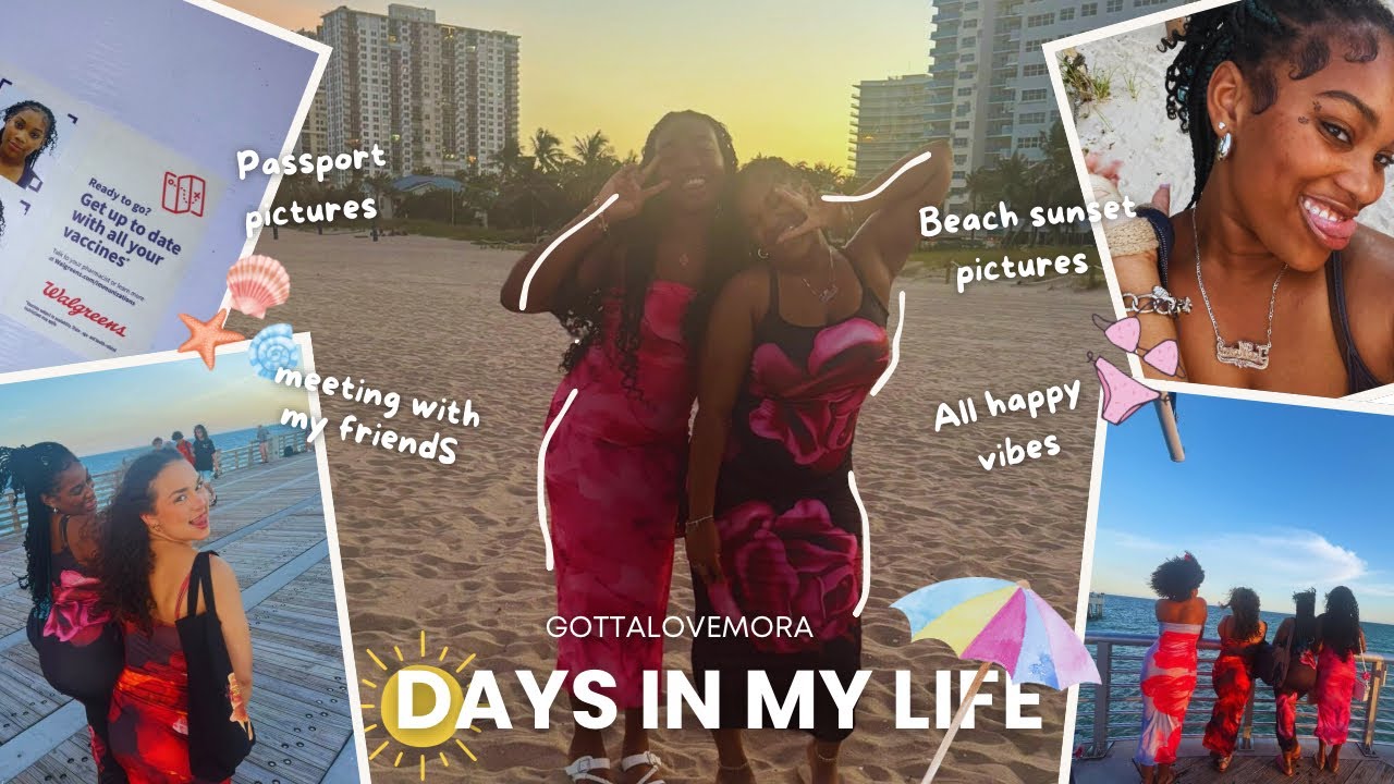 DAILY VLOG ⭐️| beach vlog, Sunset pics, passport pics, hauls| - YouTube