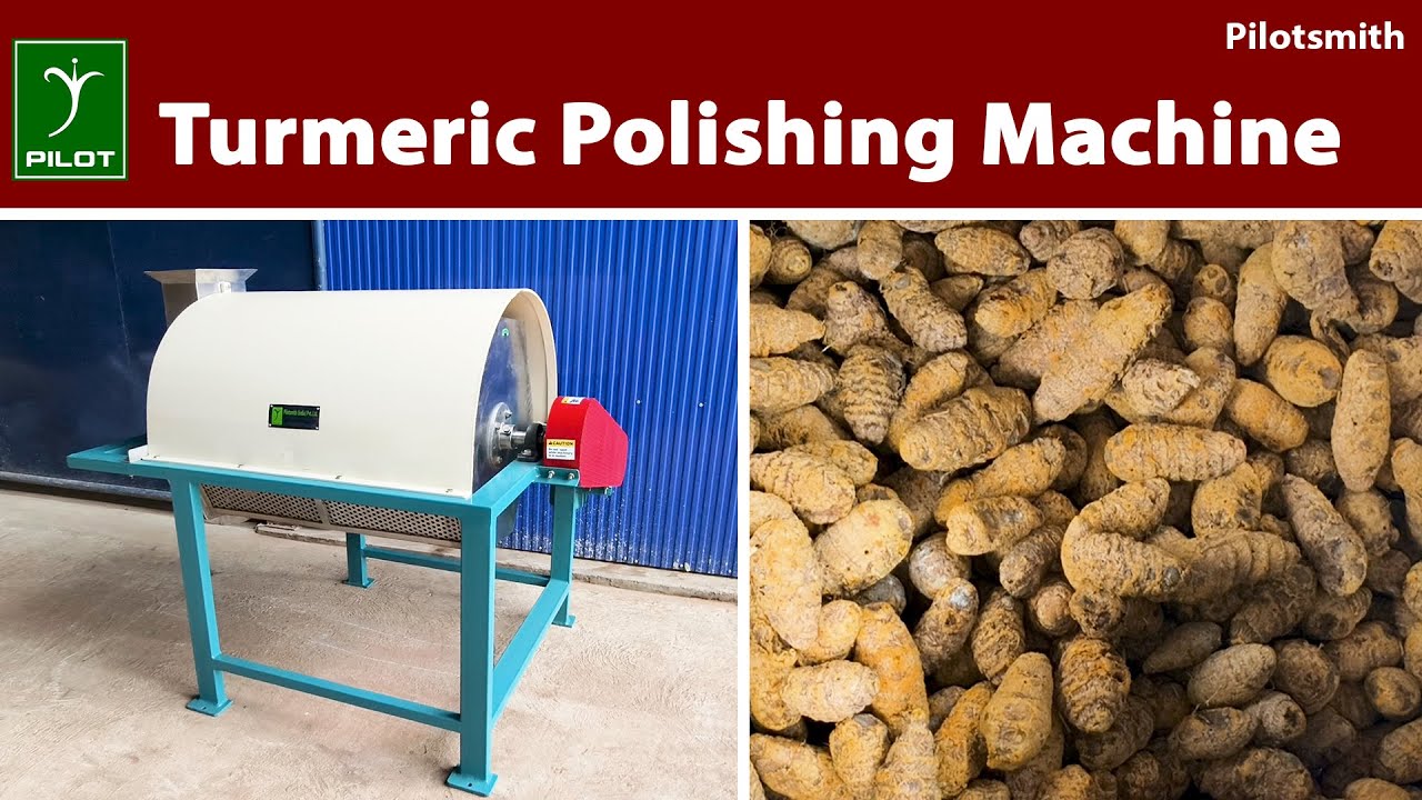 Turmeric Polishing Machine - YouTube
