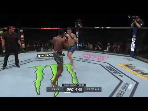 Chris Weidman  Vs Uriah Hall | UFC 261 | Leg Injured Scene