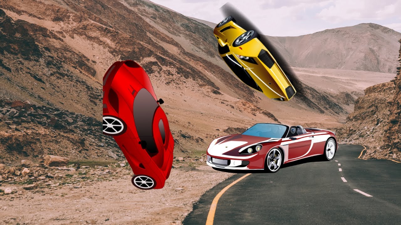 "Insane BeamNG Drive Crashes: Cars Falling off Cliffs and More!" - YouTube