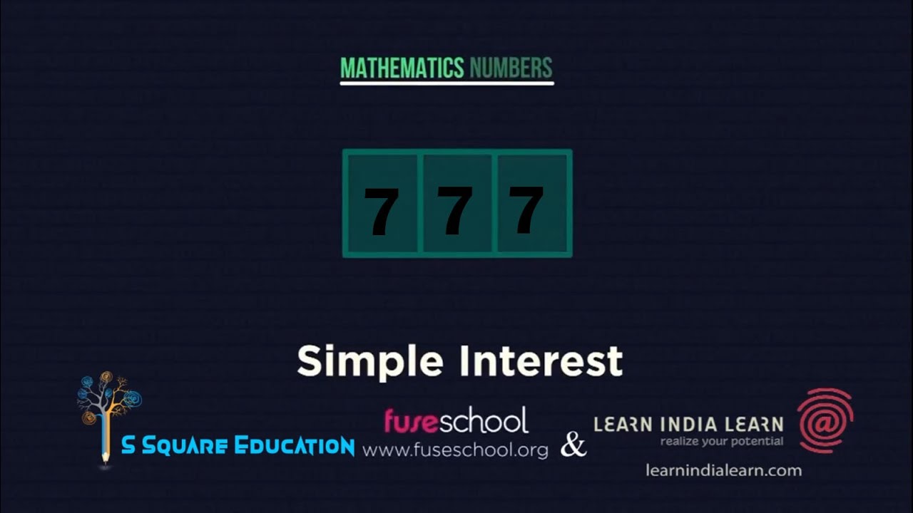 Simple interest | Numbers | Maths | Hindi - YouTube