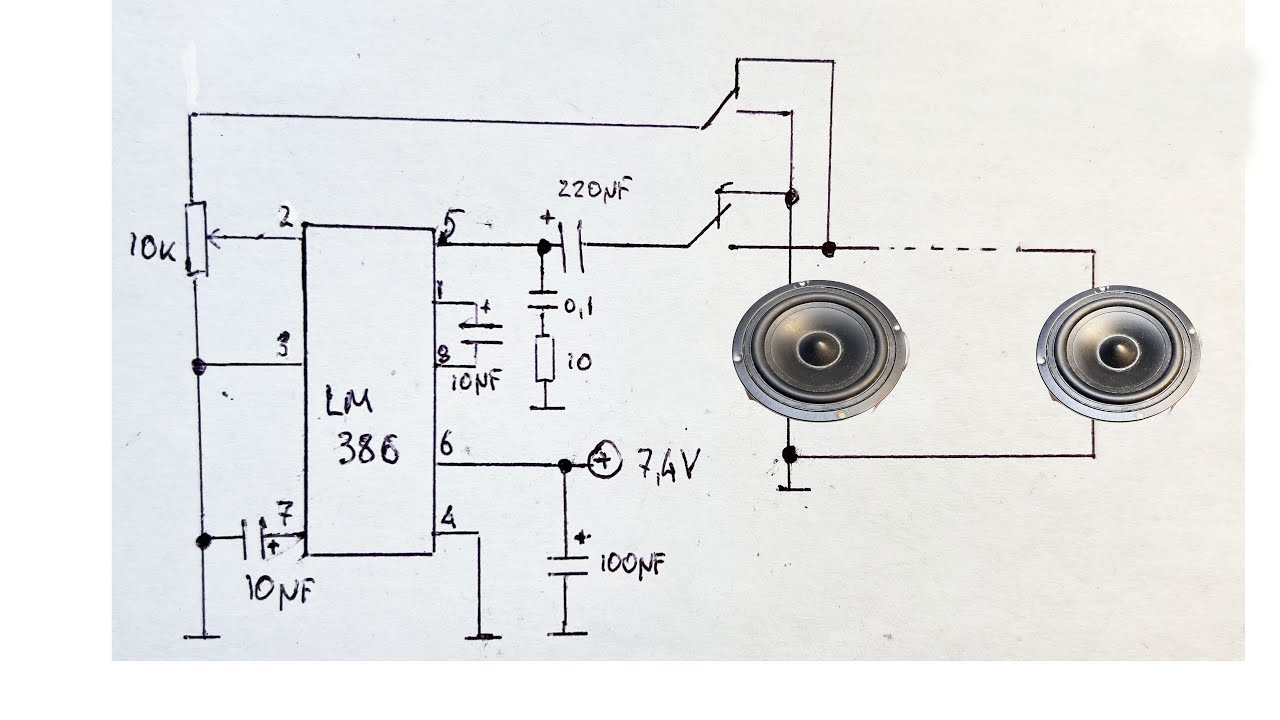 Intercom on the LM386 chip - YouTube