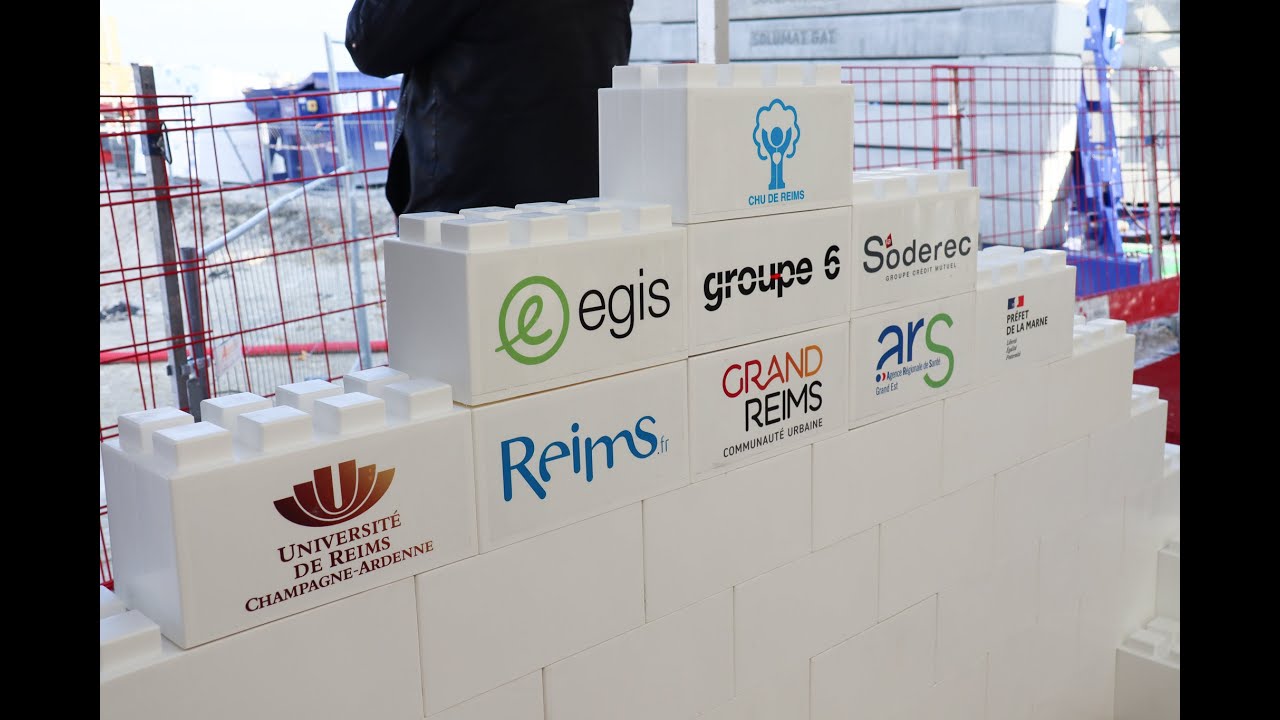 CHU de Reims | Pose de la première pierre du Nouvel hôpital - YouTube