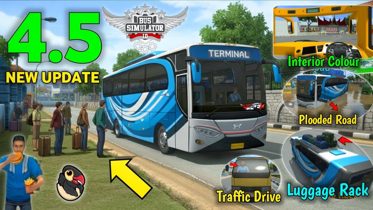 FINALLY ! BUSSID MALEO NEW UPDATE V4.5 FOR BUS SIMULATOR INDONESIA ...