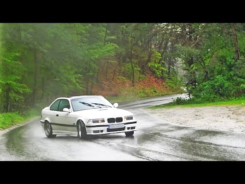 e36 328i turbo rain drift run