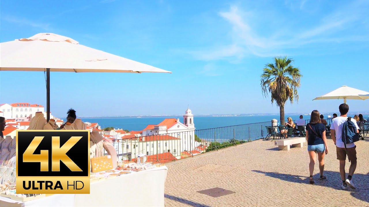 Lisbon 🇵🇹 Portugal 🇵🇹 4K 60fps Lisboa beautiful summerlight - Bairro ...