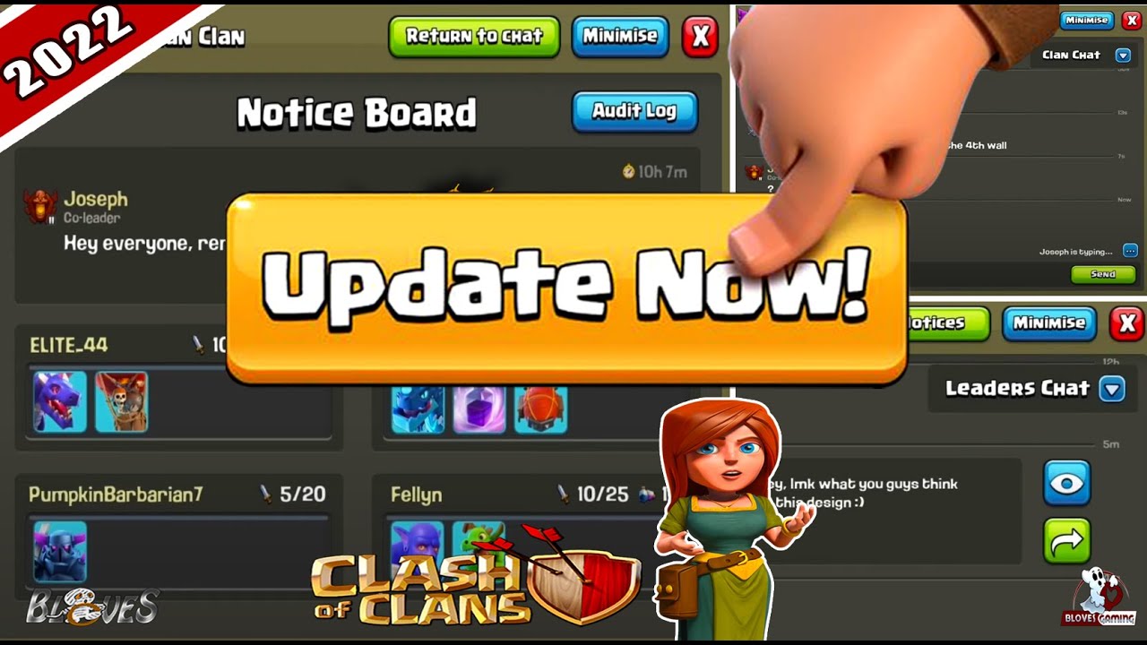COC New Update | Notice Board, Clan Chat Update Explained | Clash of ...