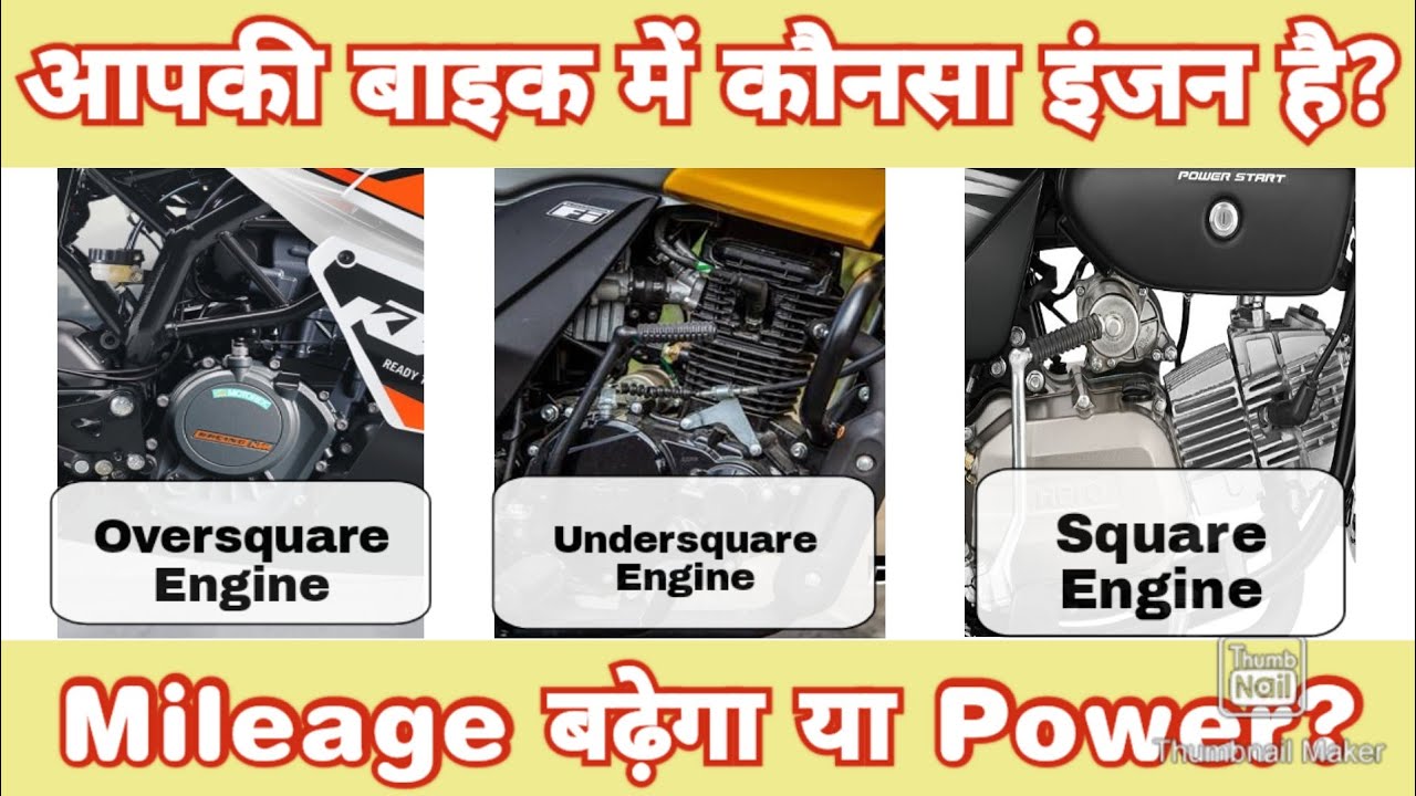 Oversquare Vs Undersquare Vs Square Engine | Which is best Engine ...