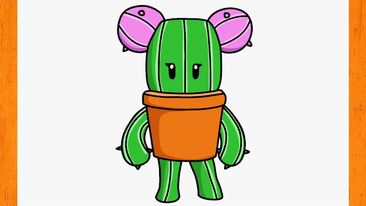 Como dibujar a Cactus Pokey Stabbins de Stumble Guys skin legendario ...