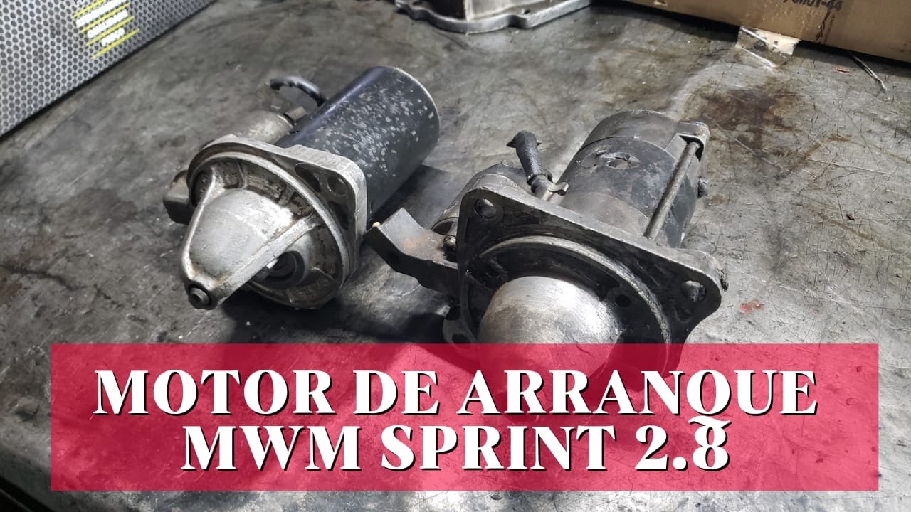 Motor de Arranque Motor MWM Sprint 2.8 - YouTube