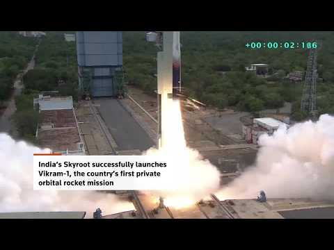 India's Skyroot launches first private orbital-rocket mission